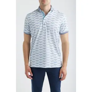Greyson Silver Stilt Performance Polo - Arctic