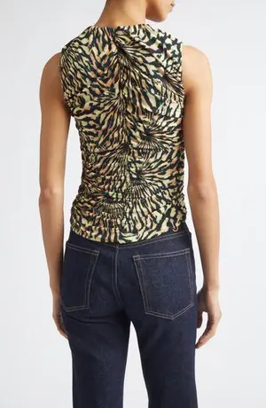 Ulla Johnson Annie Print Jersey Top