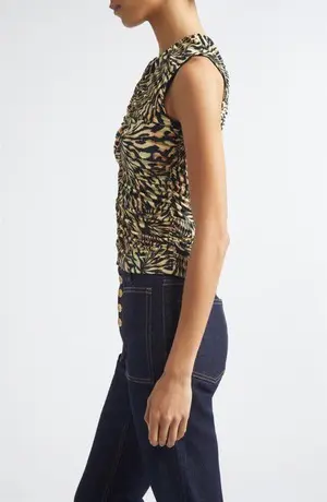 Ulla Johnson Annie Print Jersey Top