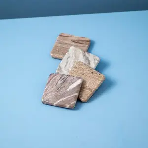 BE HOME Waterfall Square Coastersset Of 4
