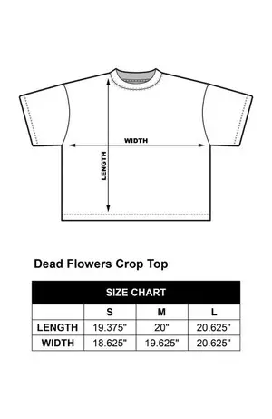 VARDAGEN Dead Flowers Crop Top