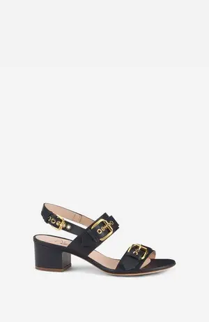 Agl Lala Straps Sandal With Buckles - Night
