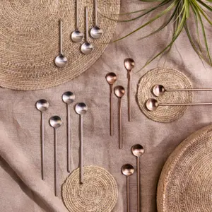 BE HOME Thin Rose Long Spoonset Of 4
