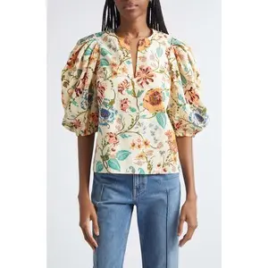 Ulla Johnson Florielle Cotton Top - Abalone