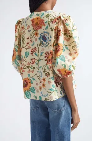 Ulla Johnson Florielle Cotton Top - Abalone