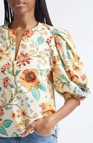 Ulla Johnson Florielle Cotton Top - Abalone
