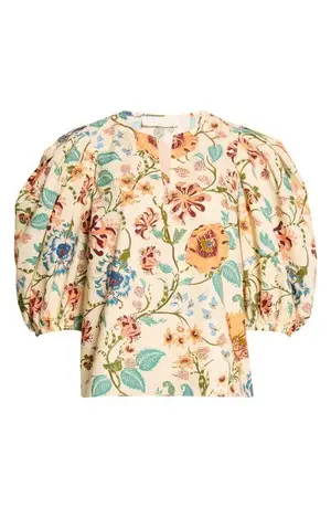 Ulla Johnson Florielle Cotton Top - Abalone