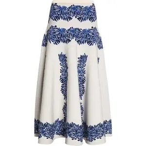 Ulla Johnson Alessia Jacquard Skirt - Lapis