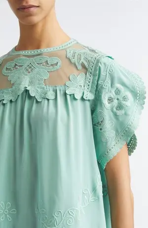 Ulla Johnson Alma Illusion Silk Top