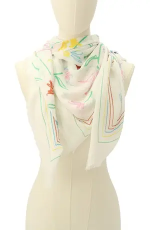 Kate Spade New York Large Joyful Garden Square Scarf