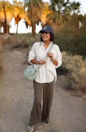 TENTREE Kaslo Wide Leg Pants - Timber