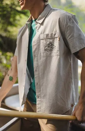 TENTREE Hopkins Shirt - Sand Stone/graphite