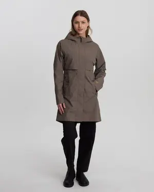 TENTREE Nimbus Long Rain Jacket - Timber