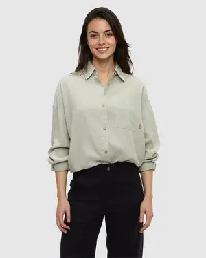TENTREE West End Shirt Light Moss