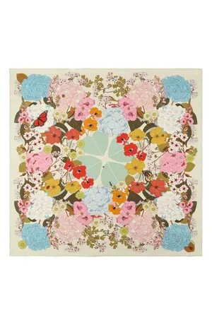 Kate Spade New York Spade Flower Garden Silk Square Scarf