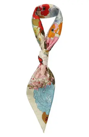 Kate Spade New York Spade Flower Garden Silk Square Scarf