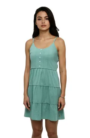 TENTREE Fairweather Dress - Turquoise Sky