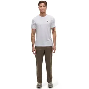 TENTREE Nelson Pant - Hemp Blend Trousers With Elasticated Waistband And Zippered Pocket Timber