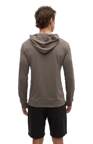 TENTREE Hooded Long Sleeve Top - Timber Heather