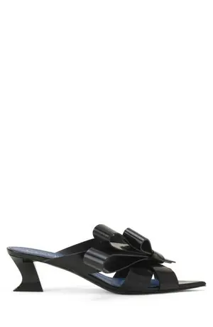 LANVIN Cadeau Leather Mules With Heel