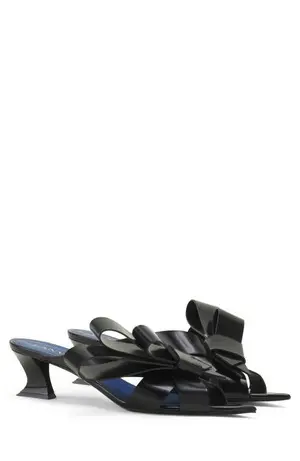 LANVIN Cadeau Leather Mules With Heel