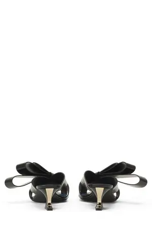 LANVIN Cadeau Leather Mules With Heel