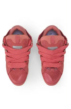 LANVIN Curb Monochrome Suede Sneakers