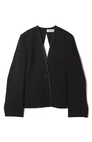 LANVIN Silk And Viscose Open-back Jacket