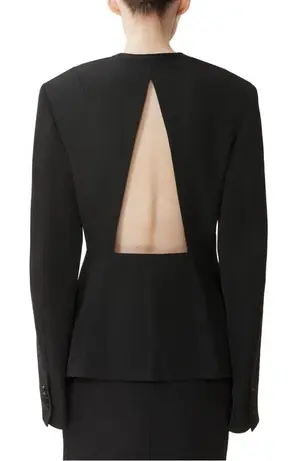 LANVIN Silk And Viscose Open-back Jacket