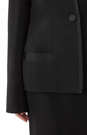 LANVIN Silk And Viscose Open-back Jacket