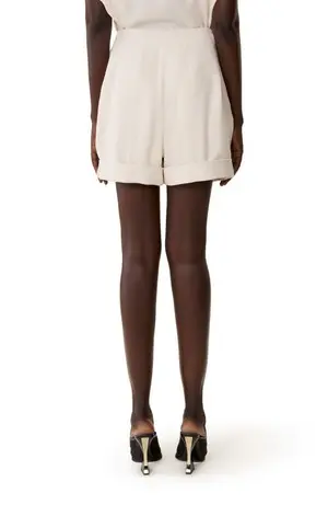 LANVIN Crepe Pleated Shorts
