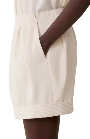 LANVIN Crepe Pleated Shorts