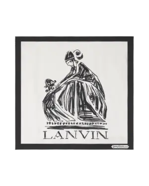 LANVIN Mother & Daughter Printed Silk Scarf