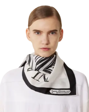 LANVIN Mother & Daughter Printed Silk Scarf