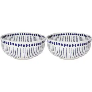 DANICA BRANDS Sprout Stamped Mixing Bowlset Of 2 - Blue - Medium