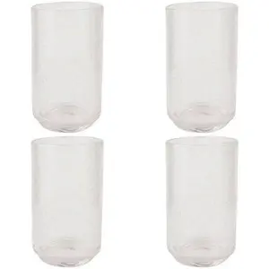 DANICA BRANDS Bubbled Tumblerset Of 4 - Clear
