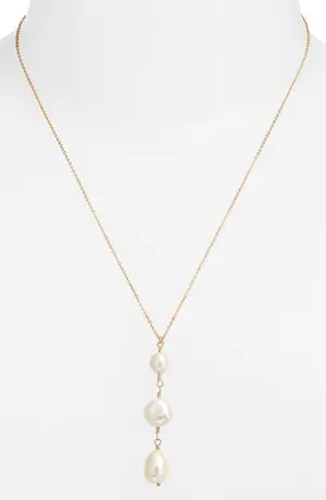 SET & STONES Clove Pearl Drop Necklace