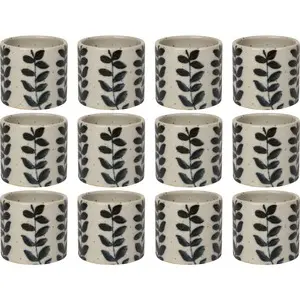DANICA BRANDS Element Napkin Ringset Of 12 Vine