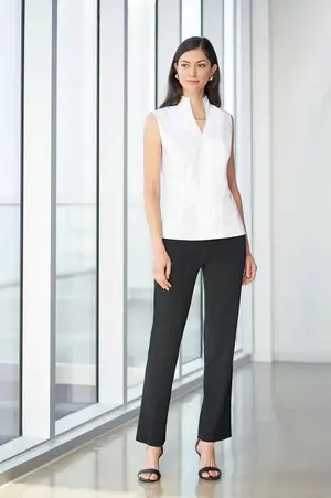 Ming Wang Sleeveless Woven Shell