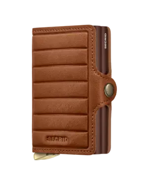 SECRID Premium Twinwallet+ Embossed Lines - Cognac