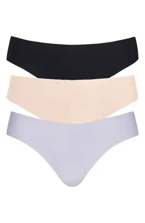 Commando Butter Assorted 3-pack Thongs - Multi Colored