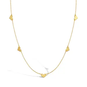 IN SEASON JEWELRY Heart Chain Necklace - Gold