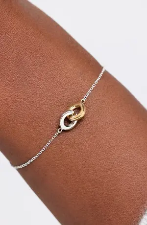 ANA LUISA Solid Duo Links Bracelet - Silver