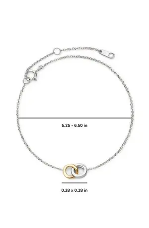 ANA LUISA Solid Duo Links Bracelet - Silver
