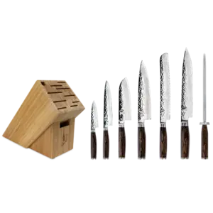 SHUN Premier Professional Block Set - Walnut
