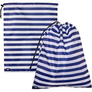 LANDS' END Travel Laundry Bags 2-pack - Navy