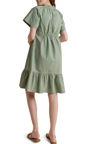 A Pea In The Pod Tiered Cotton Maternity Dress