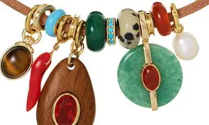 ROXANNE ASSOULIN The Multicharm Leather Collar Necklace