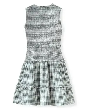 CARTOLINA Rhett Gingham Smocked Mini Dress