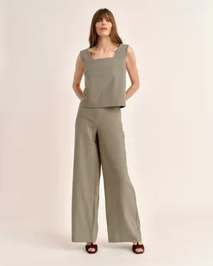 CARTOLINA Olivia Pebbled Crepe Pants